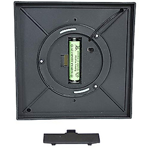 Sunnydaze Modern Crosshatch Outdoor Solar LED Decorative Candle Lantern - Rustic Farmhouse Decor for Patio, Porch, Deck and Garden - Tabletop and Hanging Outside Light - 9-Inch - Black