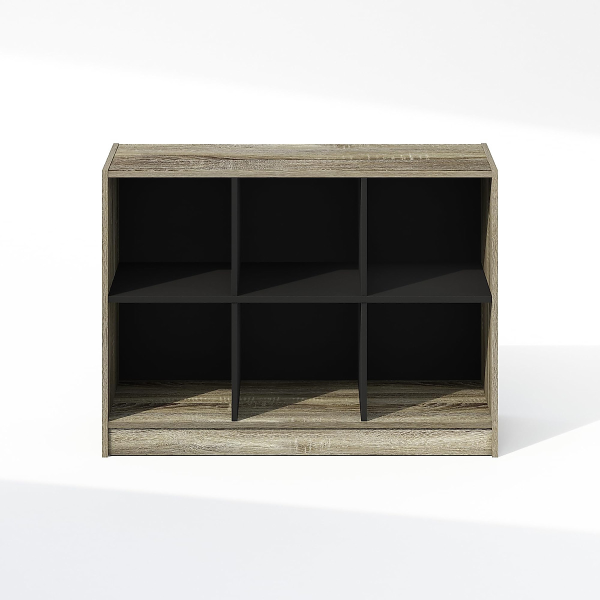 Furinno Basic 3x2 Cube Organizer Shelf Storage, Bookcase, French Oak