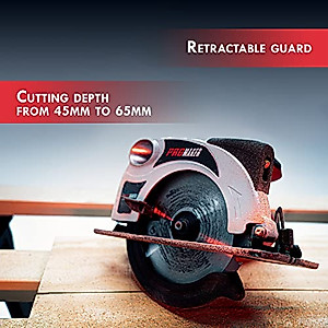 Promaker Heavy duty Circular Saw 7 1/4, 5500 RPM, Power circular saw 13 AMP, Circular saw corded with Laser Guide, Power Saw includes wood cutting disc, Wood saw 1500W. PRO-SC1500