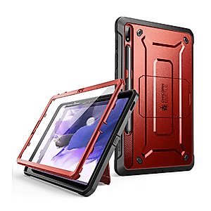 SUPCASE Unicorn Beetle Pro Series Rugged Full Body Protective Case for Samsung Galaxy Tab S7 FE 12.4 inch (2021), Ruddy