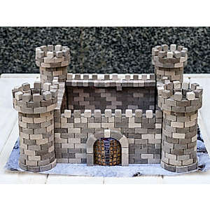 Wise Elk Toy Eagle Nest Castle Educational Gift Construction Set, Real Plaster Bricks, Gypsum Reusable Building Kit, 870 Piece