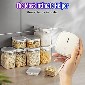 Label Makers Machine with Tape Built-in Cutter Portable Bluetooth Handheld Sticker Printer for Home Office Organization iOS Android Multiple Templates Fonts Icon Mini Inkless Labeler USB Rechargeable