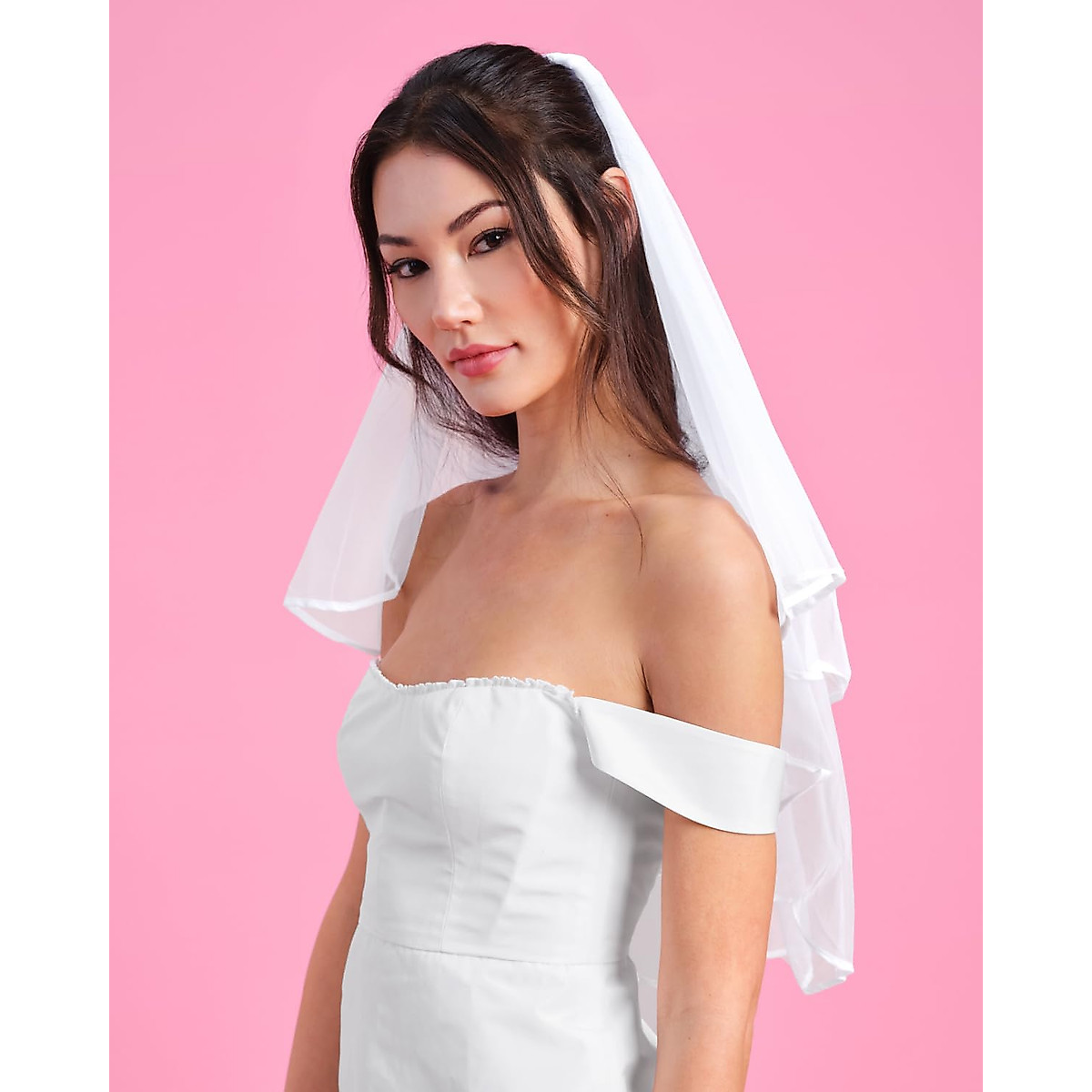 xo, Fetti Bridal Veil | Bachelorette Party Decorations, Bride To Be Gift, Bridal Shower, Wedding