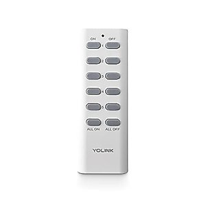 YoLink Remote, 500 Feet World's Longest Range Smart Remote Controller One Button Plugs Switches Outlets Grouping and Controlling, LoRa Enabled Smart Home Automation Device