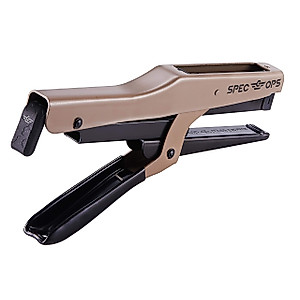 Spec Ops Tools Florist & Dry Cleaner Plier Stapler, 3/8"" Crown, 1/4"" Leg Length Staples, 3% Donated to Veterans