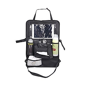 Prorighty Multi-Purpose Car Back Seat Organizer for Seat Protection with 12 Pockets for Storage| Tablet or iPAD Holder-Great for Car Trips