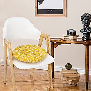 HomeMiYN Round Seat Patio Cushion Floor Pillow Cushion Round Chair Cushion Outdoor Seat Pads for Sitting Meditation Yoga Living Room Sofa Balcony 15 inch