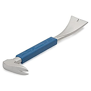 ESTWING Pro Claw Moulding Puller - 10" Pry Bar with Forged Steel Construction & No-Slip Cushion Grip - MP250G