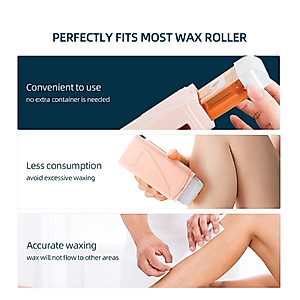 foreverLily Upgrade Wax Warmer for Hair Removal, Roll On Wax Heater, Depilatory Wax Warmer Machine for Men Women, New Dual Heat-conducting Plates