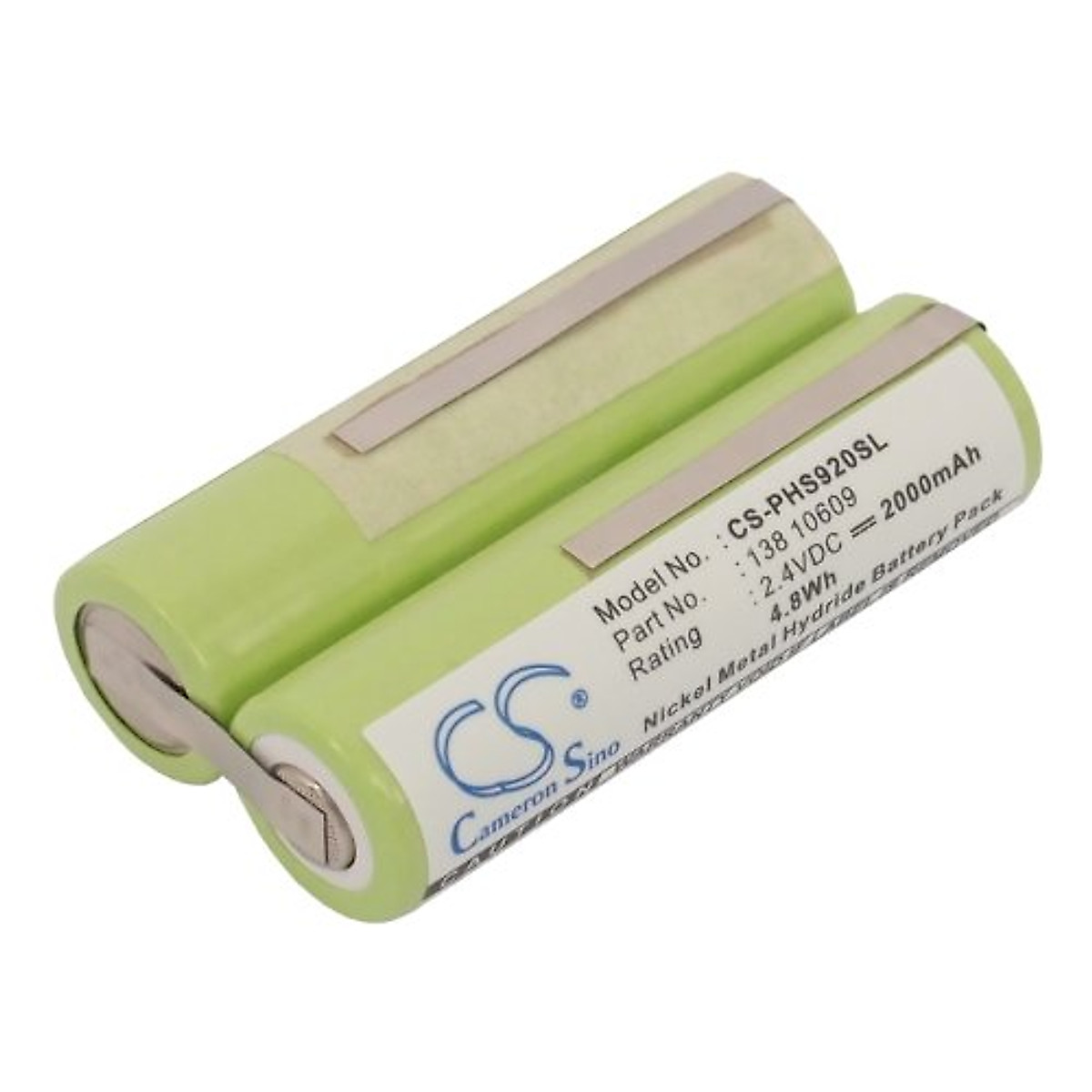 SPANN Battery Replacement for Remington MS2-280, MS2-290, MS2-390, MS-280, MS-290, MS-5100, MS-5200, MS-5500, MS-5700, MS-5800, MS-900, R-4130, R-5130, R-600 2.4V