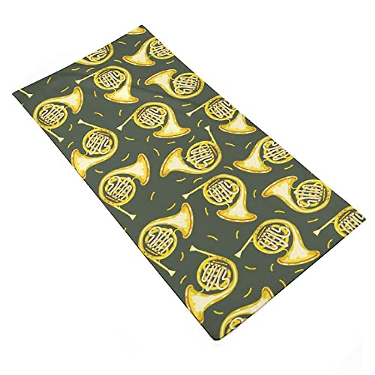 French Horn Quick Dry Hand Towels Microfiber Towels Super Absorbent Washcloths