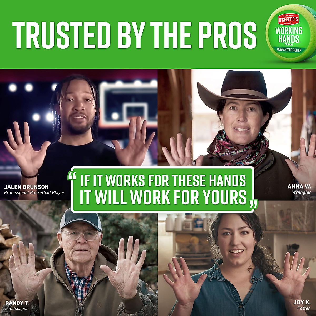 O'Keeffe's Working Hands Hand Cream, For Extremely Dry, Cracked Hands, 6.8 oz Jar (Value Size, Pack of 1)