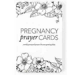 Pregnancy Gift Bundle for Expecting Moms: Pregnancy Prayer Cards + Pregnancy Milestone Cards | Pregnancy Announcement