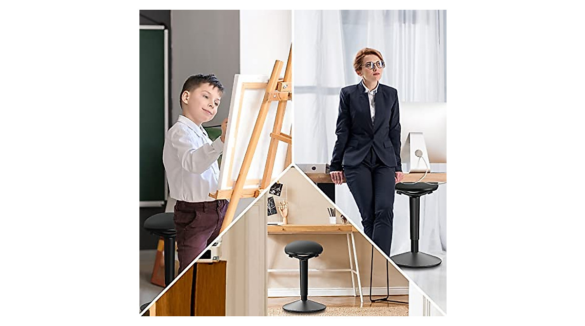 Ergooffile 360-Degree Standing Desk Chair - Lightweight Comfort