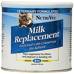 Nutri-Vet Milk Replacement with Probiotics for Kittens | Provides Balanced Essential Nutrition | 6 Ounces