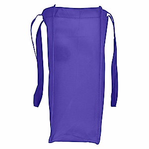 DALIX 20" Extra Large Reuseable Eco-Friendly Recycled Material Tote Bag in Purple