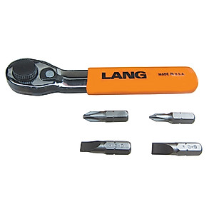 Lang Tools 5221 5-Piece Fine Tooth Bit Wrench Set , Black