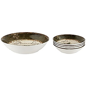 Certified International Corp Certified International Pomodoro Pasta Set, Multicolored, 5 Piece