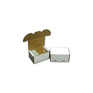 BCW 300 Count Trading Card Storage Box | Cardboard Organizer for Baseball, Basketball, Football Cards, MTG, Pokemon | Card Game Storage & Protection | Card Storage Box | Assembly Required
