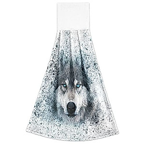 Kigai Hand Towels The Mighty Wolf Hand Towels for Bathroom Kitchen Hanging Hand Towels Ultra Soft and Highly Absorbent Quick-Dry Hand Towels 18.2x14in