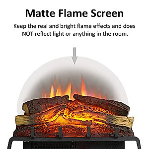 LegendFlame 25" W Free Standing Electric Fireplace Log Set (EF484), Fireplace Insert, Heater 750W/1500W, Crackling Sound, Remote Control…