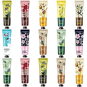 Hand Cream,Hand Lotion,15 Packs Travel Size Hand Cream Gifts Set For Dry Cracked Working Hands, Gifts for Women Mom Girls Wife Grandma