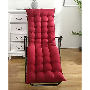 KRIDDR Thick Garden Bench Cushion 2 3 Seater Rectangle Chair Cushion 80/100/120cm Bench Cushions for Indoor Outdoor Chaise Lounge Swing