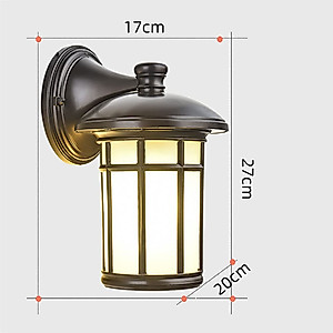 SDUYTEG Contemporary Outdoor Wall Lantern Glass Sconce for Exterior House Porch Patio Outside Deck Garage Yard Front Door Garden Home