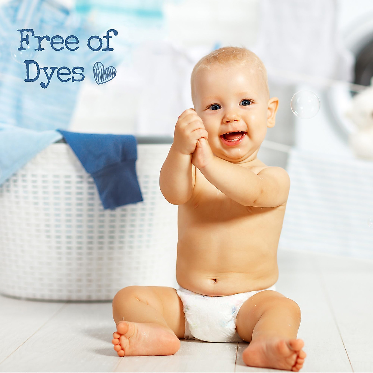all Liquid Laundry Detergent, Gentle for Baby, Hypoallergenic & Free Of Dyes, 2X Concentrated, 100 Loads