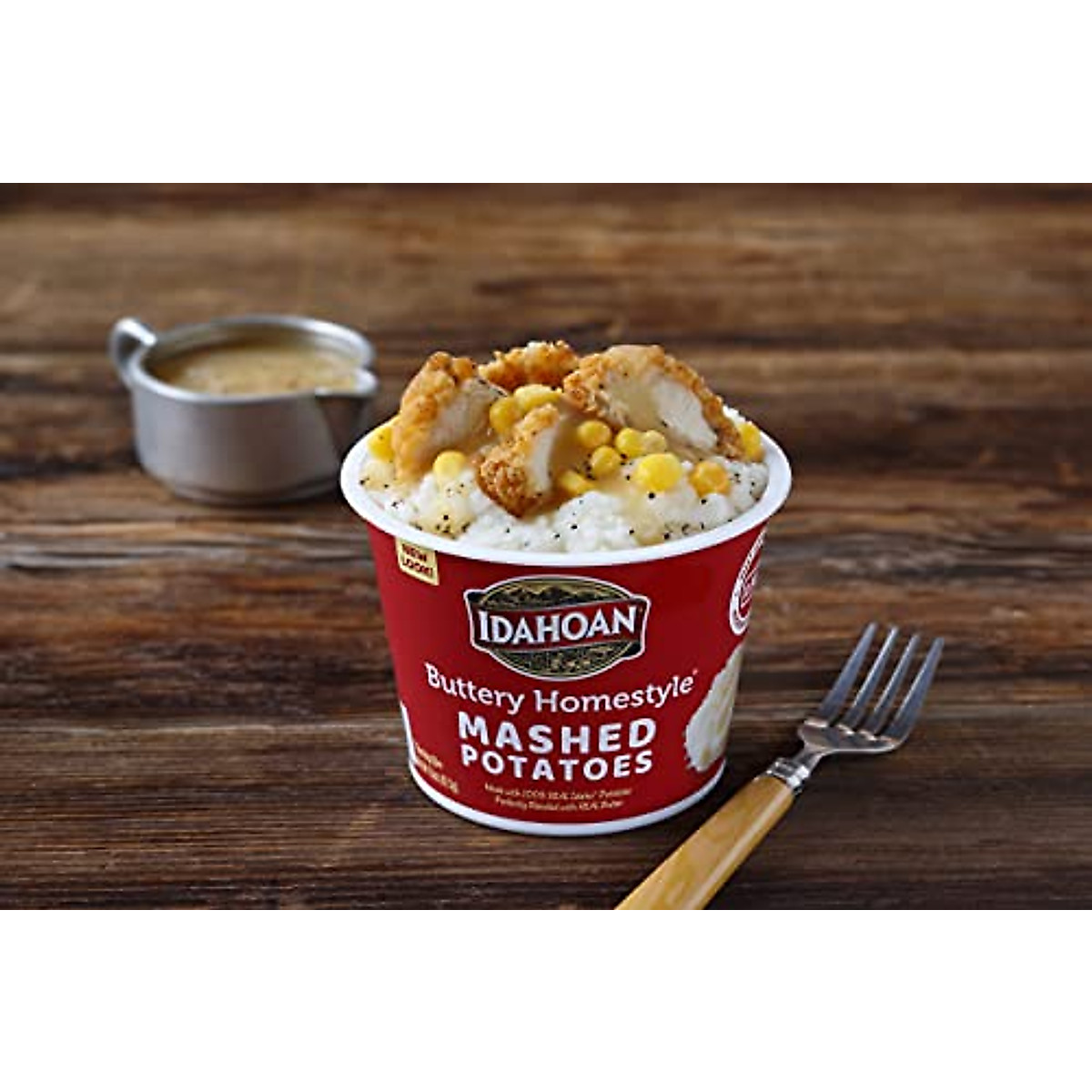 Idahoan Buttery Homestyle Mashed Potatoes, 1.5 oz cup (12-Pack)
