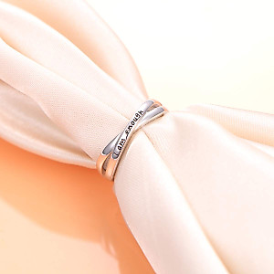 DAOCHONG Sterling Silver I Am Enough Ring Size 7