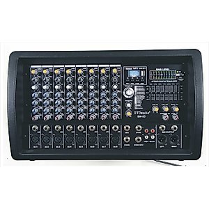 GTD Audio 8 Channel Professional Audio Powered Mixer Power Amp DJ Amplifier, USB, EQ, Effect