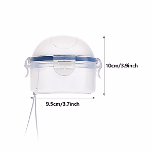 EMVANV 2 PCs Small Fruit & Vegetable Storage Containers With Lid, Onion & Tomato Lemon Apple Produce Saver Holder, Portable Savers, Transparent