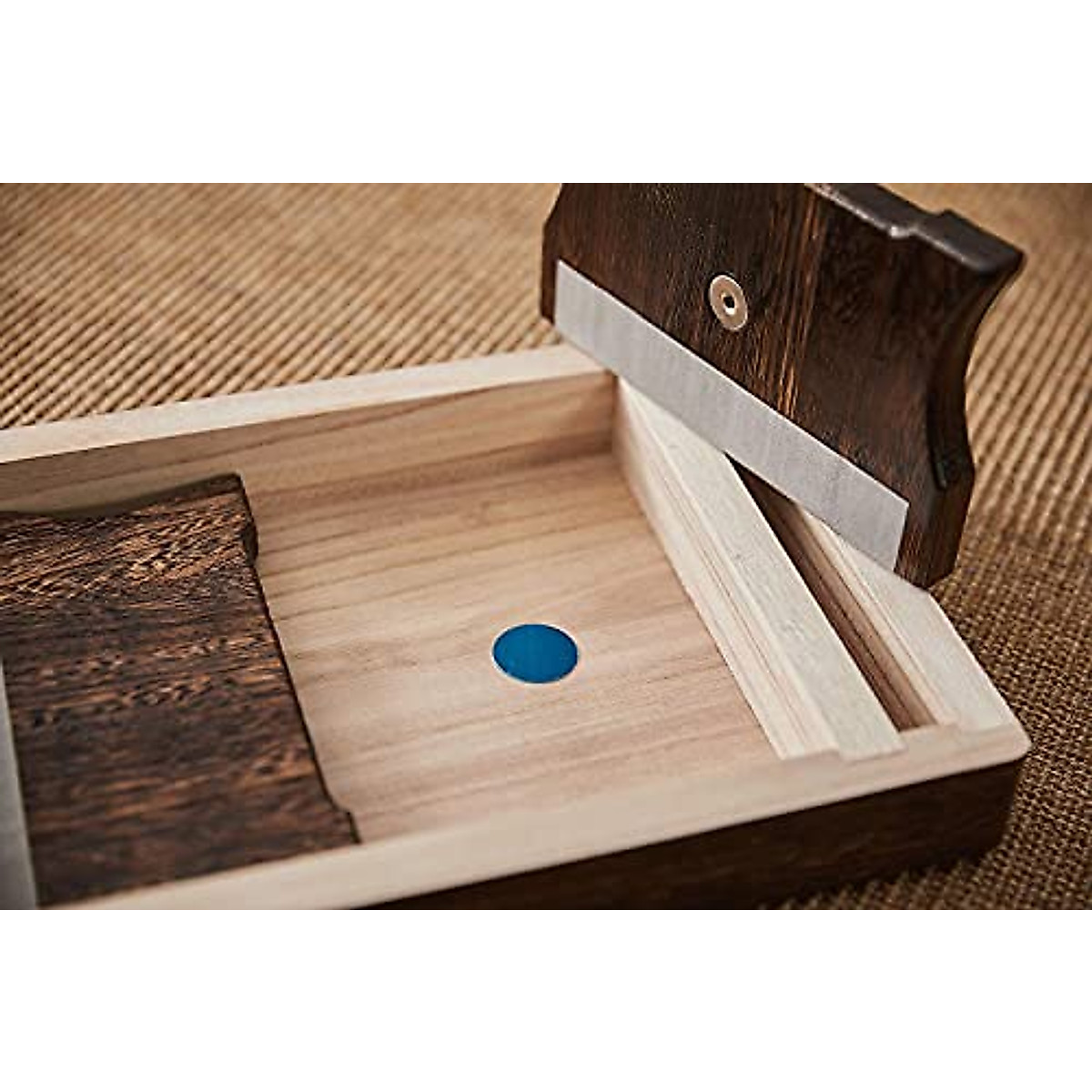 SINOBEST Wood Step Stool, Portable Rectangle Bed Stool, Small Step Ladder for Kitchen & Bathroom, Foot Rest Stool Under Desk, Large Surface, Strong and Durable for Kids, Adults and Elders