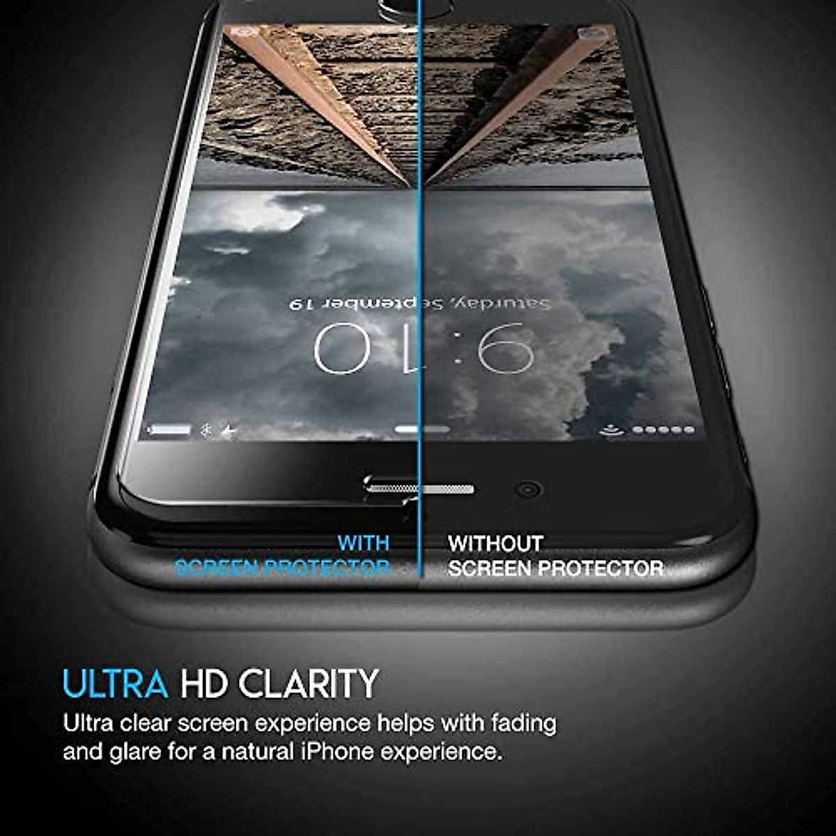 Purity Glass Screen Protector for iPhone 8 Plus / 7 Plus (3-Pack) [w/Installation Frame] Tempered Glass Screen Protector Compatible with Apple iPhone 8 Plus, iPhone 7 Plus [Case Friendly] (3 Pack)