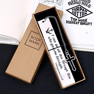 Inspirational Bookmarks for Book Loves, Women Men Bible Verse Bookmark for Girls Daughter Book Lovers Graduation Birthday,Graduation Gift,for Female Male Him Her Religious Church Bulk Gifts(Silver)