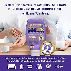 Leather CPR Cleaner & Conditioner 18oz - Best Leather Cleaner & Conditioner. Cleans, Conditions, Restores & Protects Leather Furniture, Handbags, Car Seats, Jackets, Boots, Shoes, Saddles, Tack & More