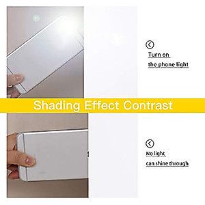 NICETOWN Dust Isolate Sound Barrier 100% Blackout Divider Curtains 84 inches Long, Non-Oily Particle, Noise, Cold & Cold Blocking Drapes Multiple Protection for Nursery/Daytime Sleep (White, 2 PCs)