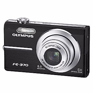 Olympus FE370 8MP Digital Camera with 5x Optical Dual Image Stabilized Zoom (Black)