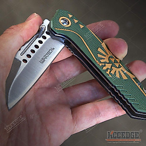 KCCEDGE BEST CUTLERY SOURCE EDC Pocket Knife Camping Accessories Hunting Knife Razor Sharp Edge Folding Knife for Camping Gear Survival Kit Tactical Knife 56003 (Green)