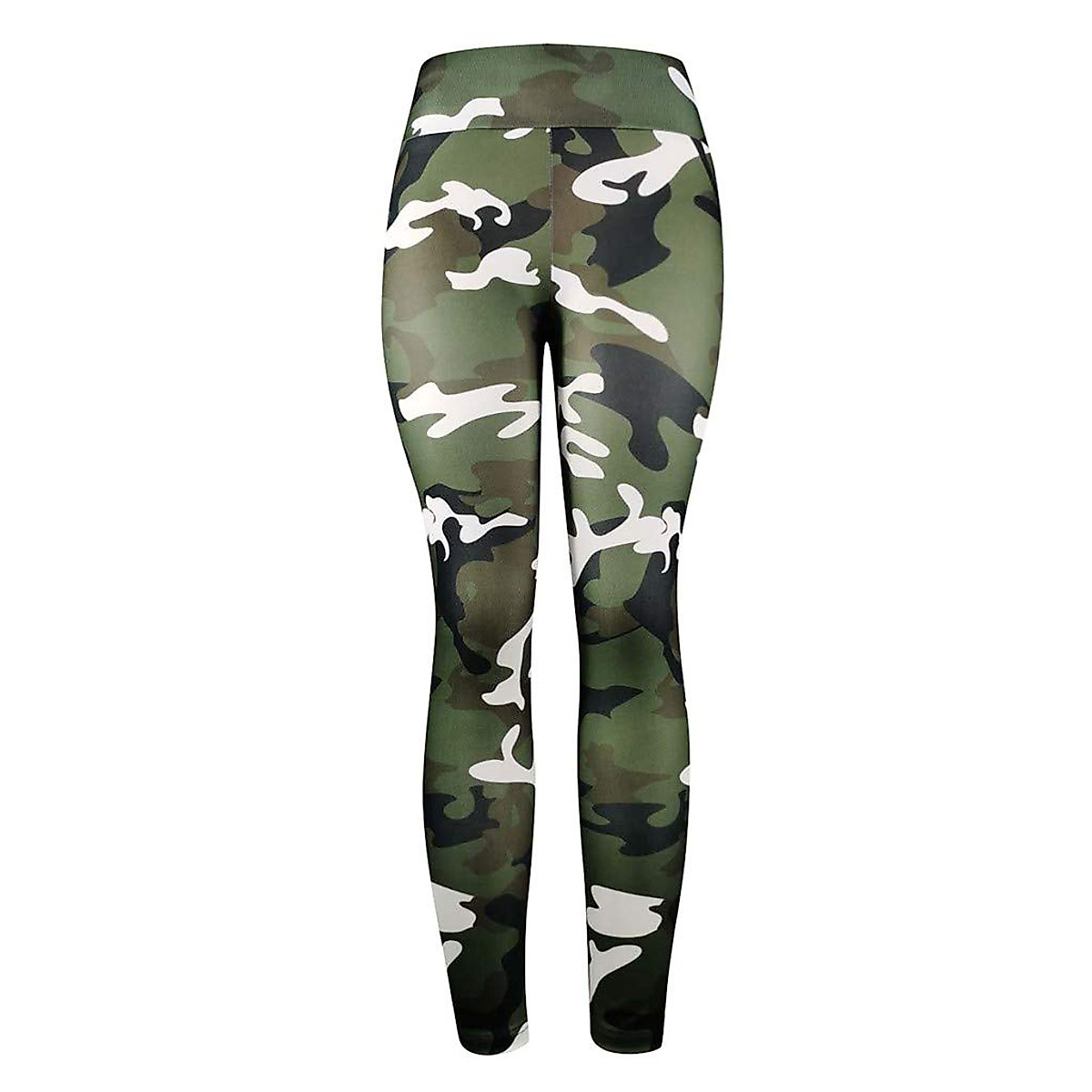 Handyulong Womens Camo Cargo Pants High Waist Casual Hiking Outdoor Baggy Joggers with Pockets Sports Trouser Pants