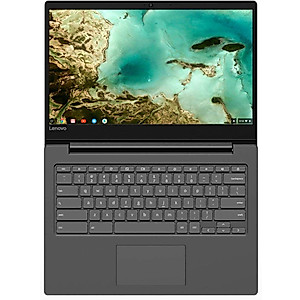 Lenovo 14 inch HD Premium Chromebook with 32GB MicroSD Card | Mediatek Quad-core Processor | 4GB RAM | 32GB eMMC | Wireless-AC | USB-C | HDMI | Webcam | Bluetooth | Chrome OS | Black