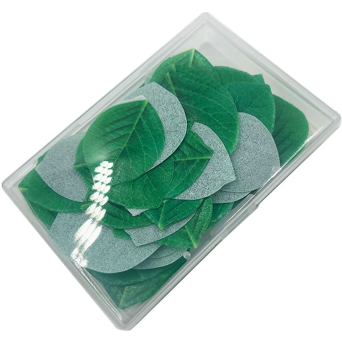 112Pcs Edible Green Leaves for Cupcake Toppers Rice Wafer Paper for St. Patricks Day, Easter Baby Shower Wedding Cake Happy Birthday Party Decoration Wedding/graduation/Hawii/Summer/Anniversary