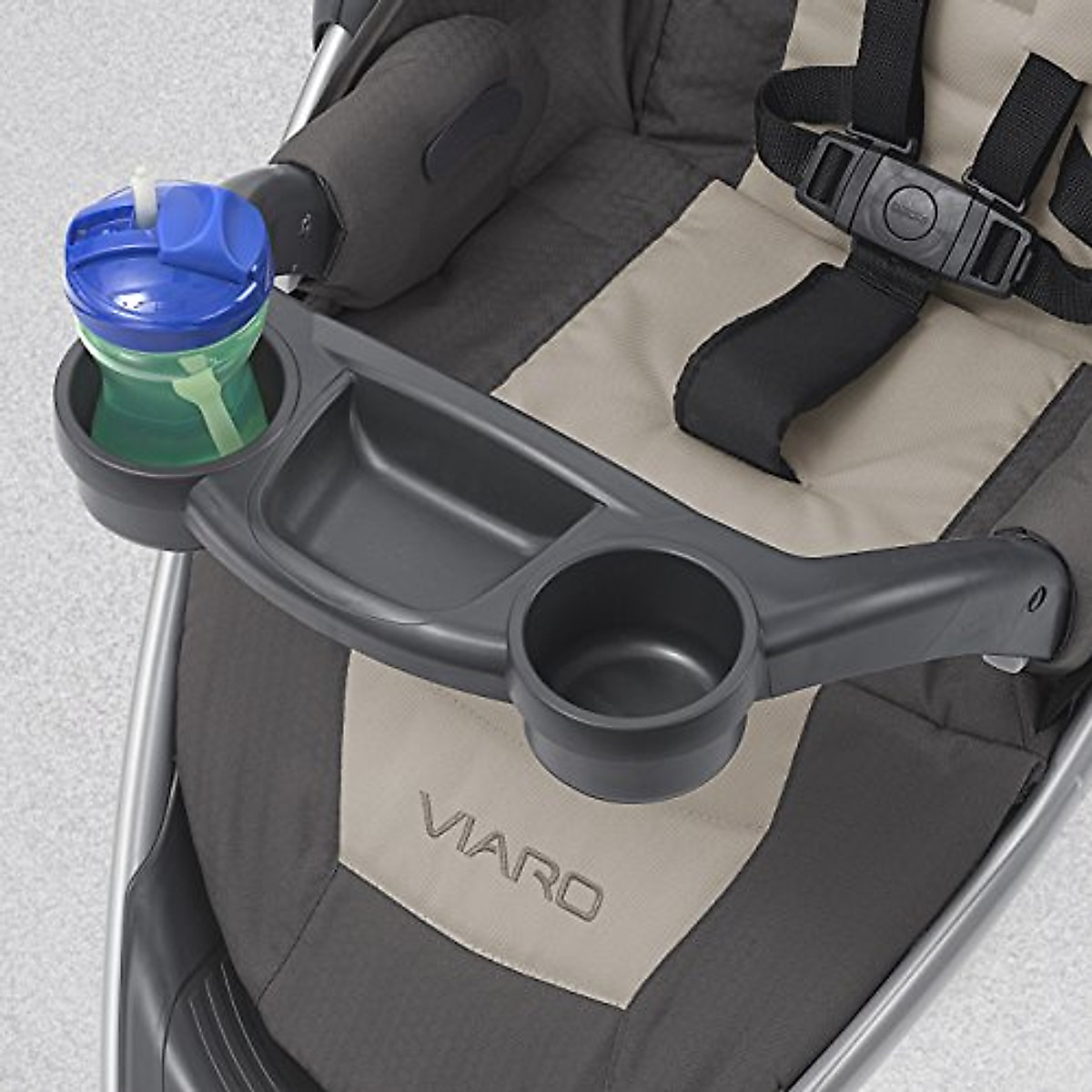 Chicco Viaro Quick-Fold Travel System, Includes Infant Car Seat and Base, Stroller and Car Seat Combo, Baby Travel Gear | Techna/Black/Silver