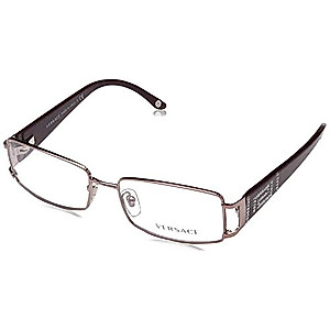 Versace VE 1163B 1333 Pink Gold Metal Rectangle Eyeglasses 52mm