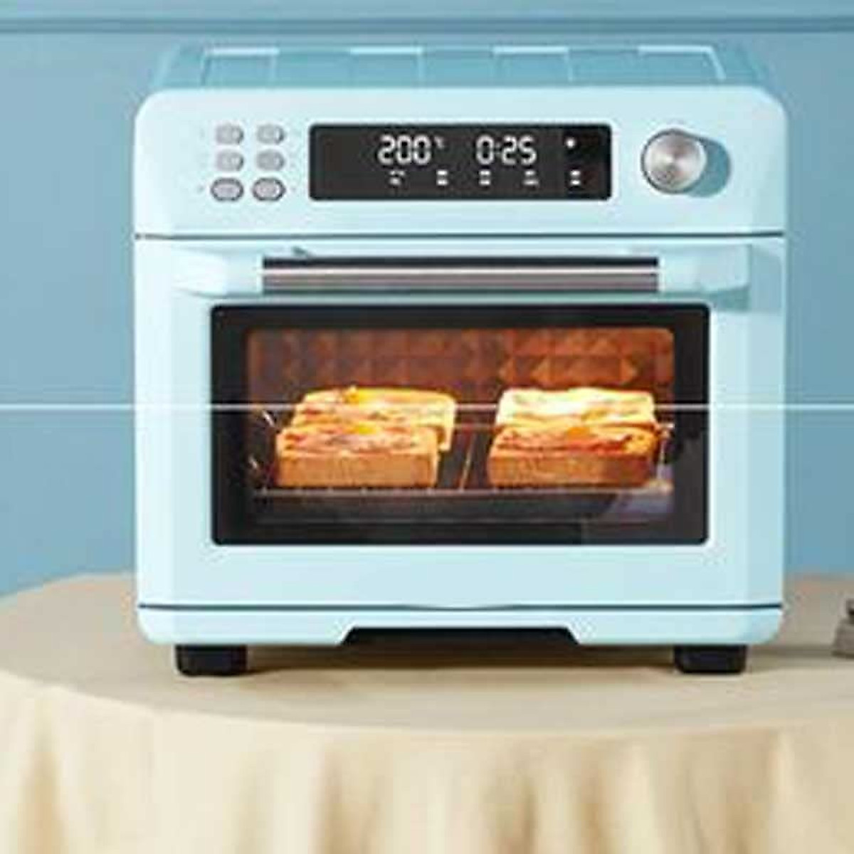 FZZDP Electric Oven Multifunctional Mini Oven Frying Pan Baking Machine Household Pizza Maker Fruit Barbecue Toaster Oven