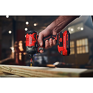 CRAFTSMAN V20 Cordless Impact Driver, 1/4 inch, Bare Tool Only (CMCF813B)