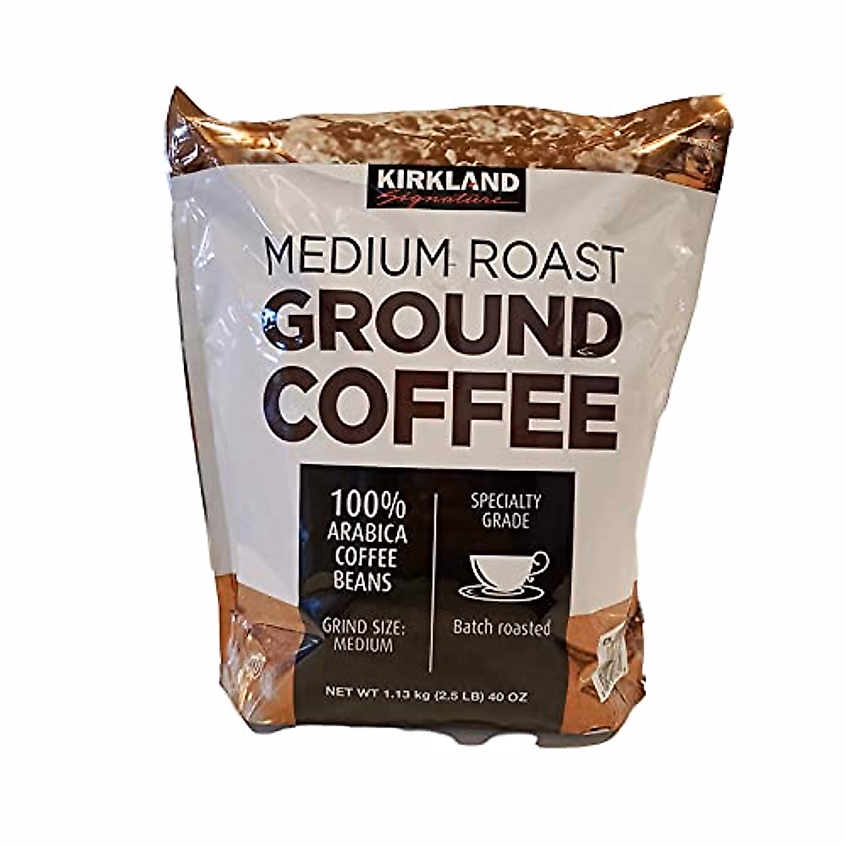 KIRKLAND SIGNATURE Medium Roast Coffee, 2.5 Lb, Brown, 40 Ounce (Pack of 36) (00-X9G9IG-62)