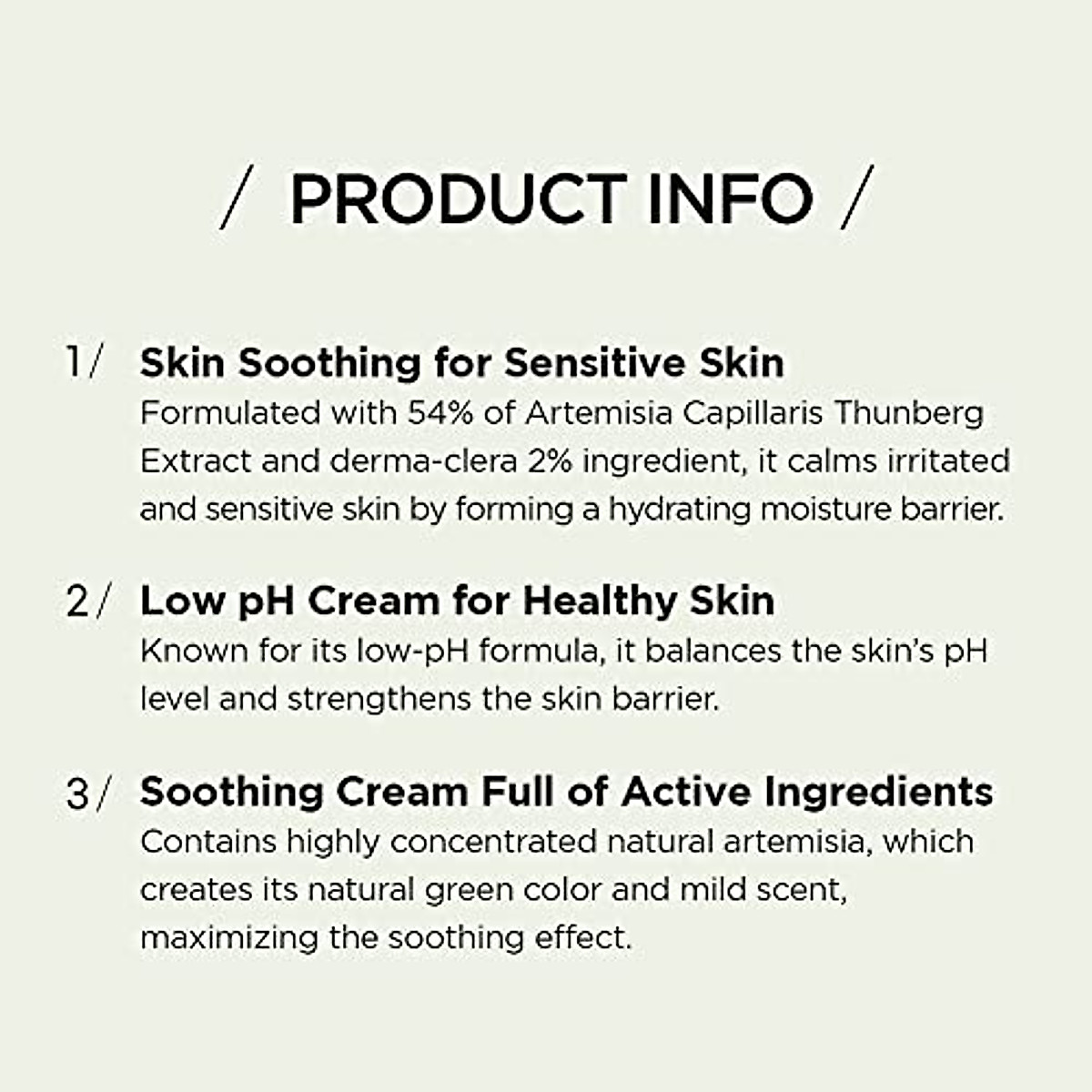 BRING GREEN Artemisia Calming Repair Cream - Daily Skincare Routine for Redness Relief, Soothing Sensitive, Irritated Skin with Salicylic Acid 2.53 fl.oz, 75ml