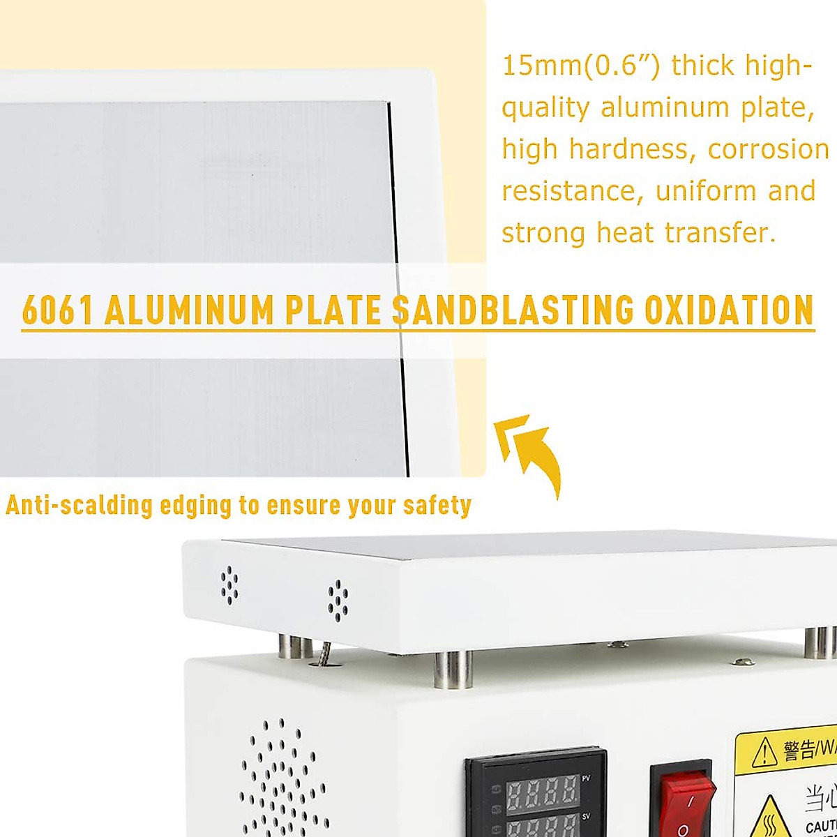 Hanchen Cellophane Wrapping Machine Manual Cellophane Overwrapping Machine Desktop Heating Sealing Machine for BOPP Cigarette Perfume Cosmetics Poker Box PVC Heat Sealer Film (LS12-200)